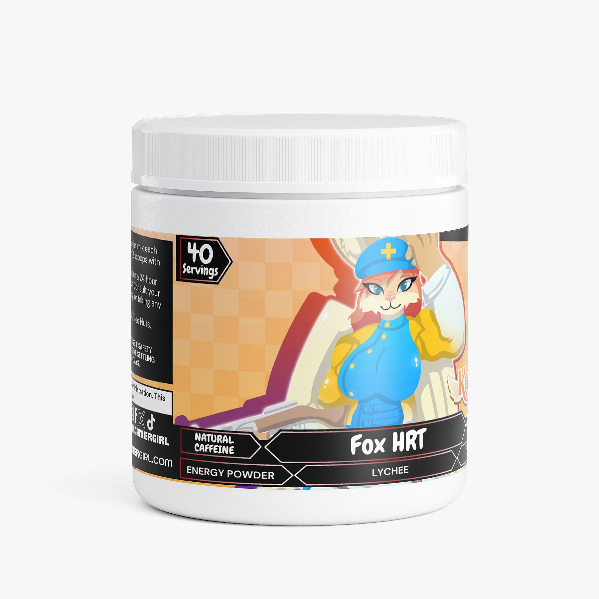 KatFox - Fox HRT Energy Powder (Lychee Splash Energy) – Drink Gamer Girl