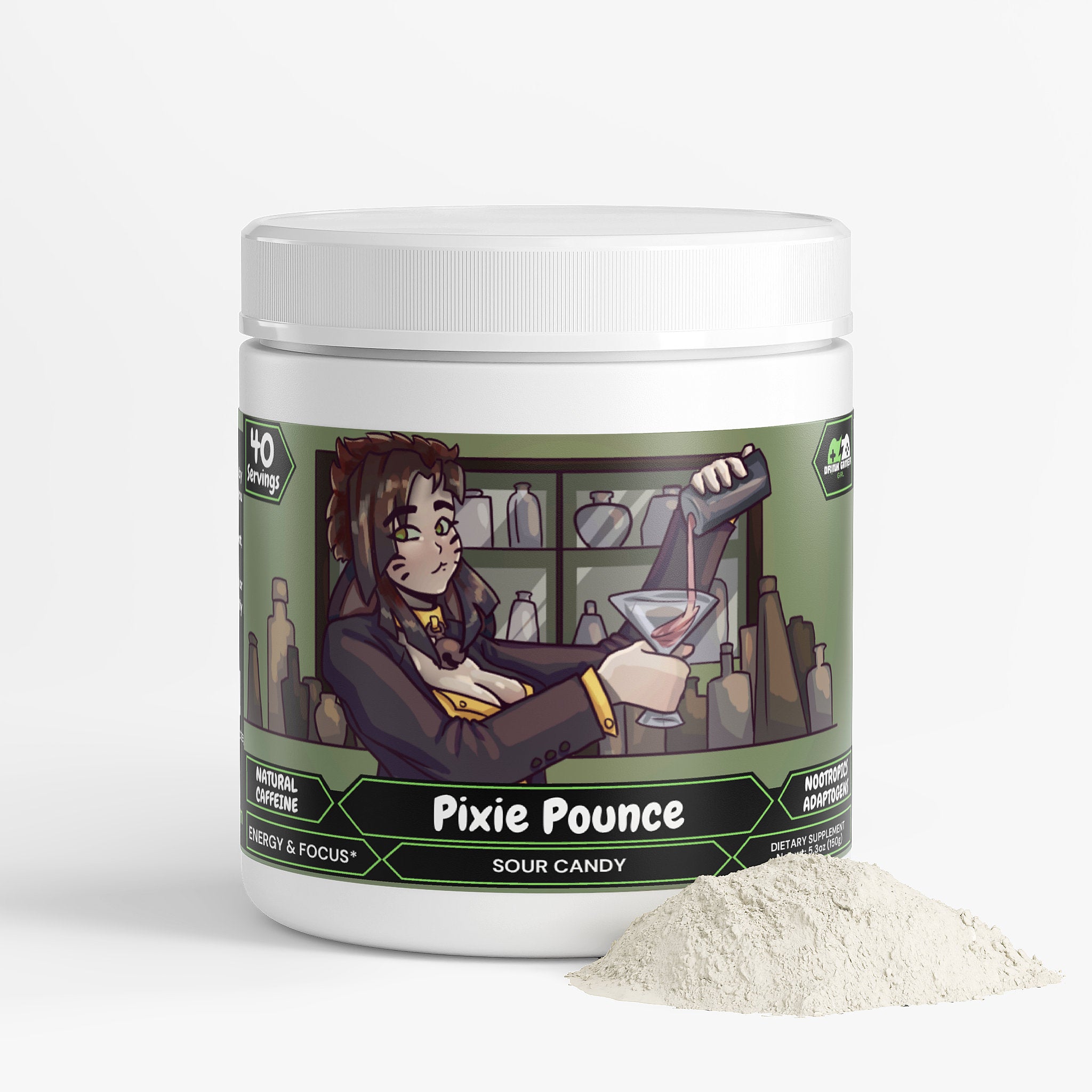 ArcherOhPossum - Pixie Pounce Focus Powder (Sour Candy) – Drink Gamer Girl